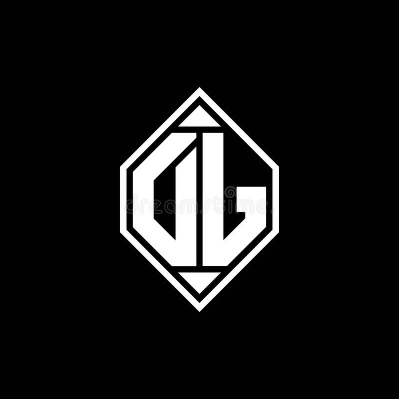 DJ Logo Monogram Geometric Shield Shape Style Stock Vector ...