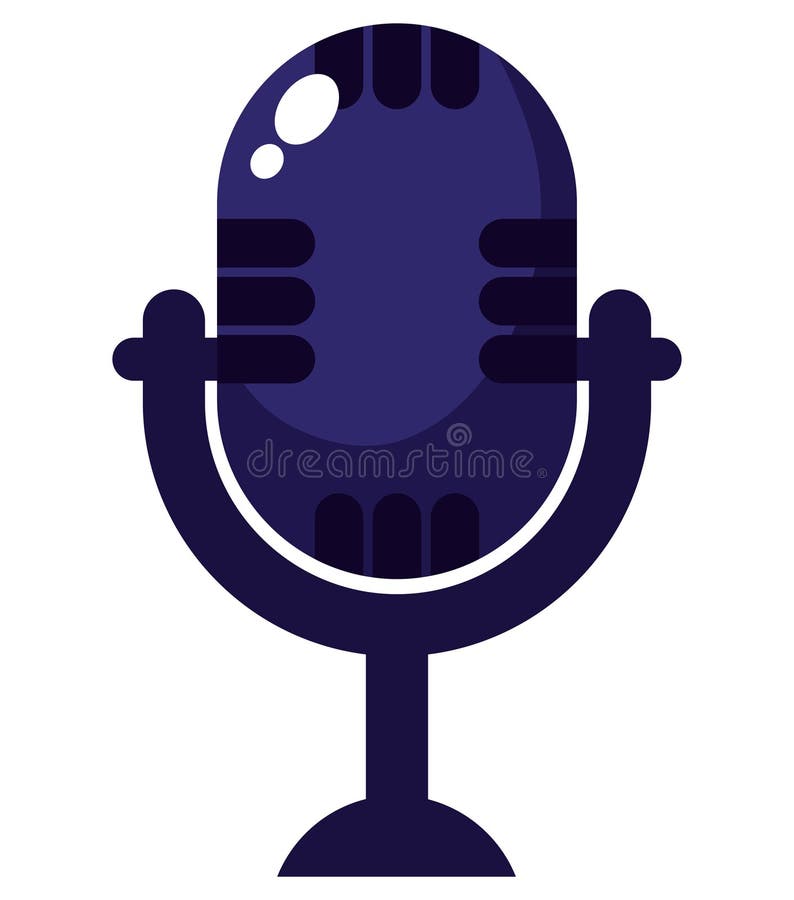 Dj microphone music stock vector. Illustration of radio - 310837374