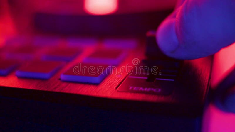 DJ Mix Studio Audio Tracks Mixing Buttons Pads Decks Mixing Console ...