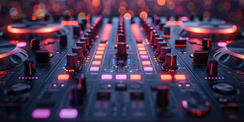 Dj Mixer Console Music Production Created Generative Artificial ...