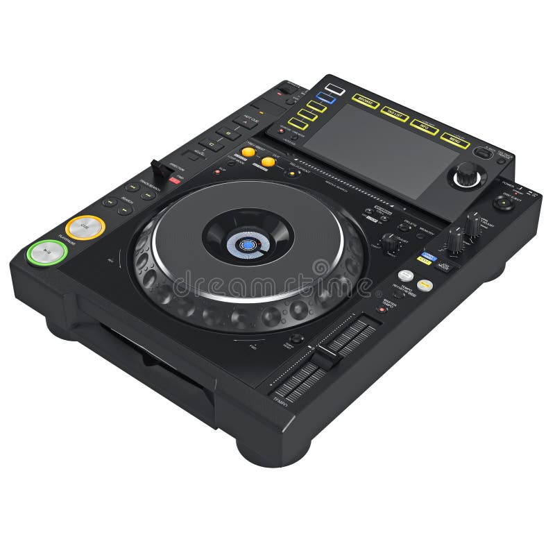 Dj Mixer Music Digital Equipment Stock Illustration - Illustration of ...