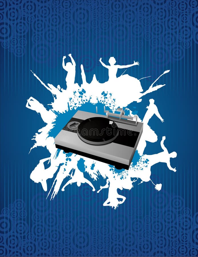 Dj mix - vector stock vector. Illustration of modern, paint - 6942739