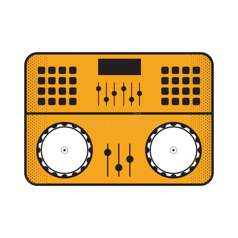 Dj Mixer. Vector Illustration Decorative Design Stock Vector ...