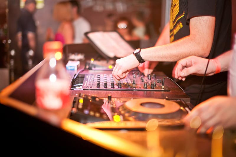 Dj mixing stock photo. Image of control, technology, music - 25490884