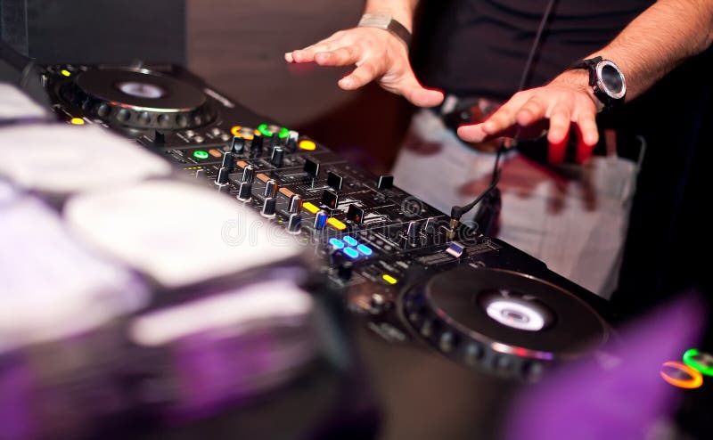 Dj mixing stock photo. Image of disco, night, clubbing - 26257122