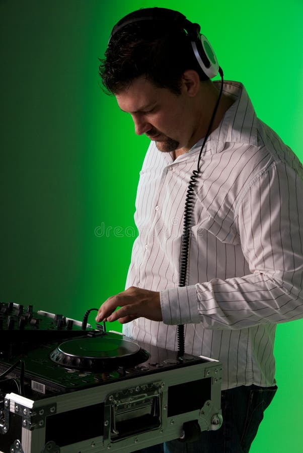 DJ mixing music. stock image. Image of enjoy, lifestyle - 7537963
