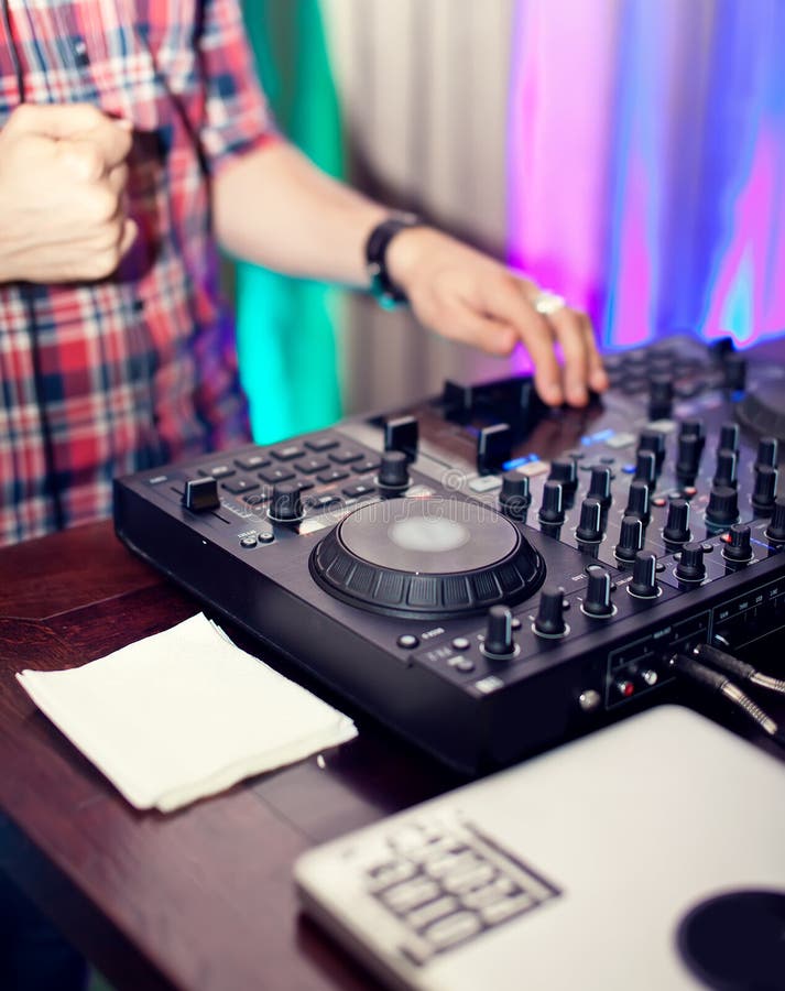 Dj mixing stock photo. Image of nightclub, mixing, party - 33381770