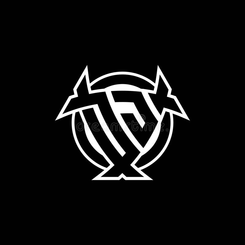 DJ Logo Monogram Triangle Shield and Circle Shape Stock Vector ...