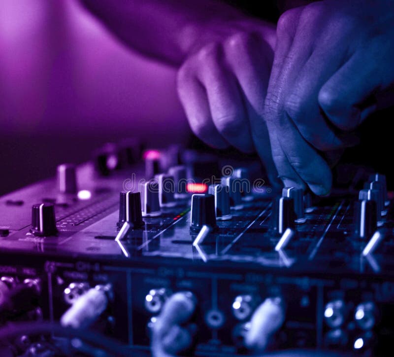 DJ Music night club stock image. Image of plastic, disc - 56098027