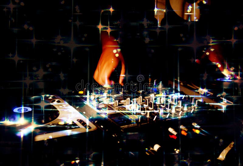 DJ Music night club stock image. Image of mixette, club - 46544275