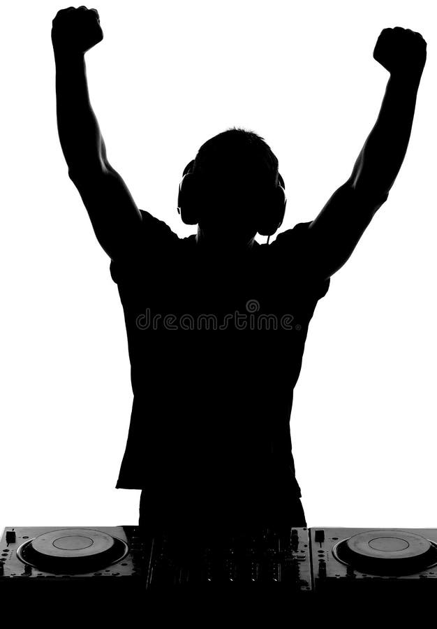 285 Disc Jockey Man Silhouette Stock Photos - Free & Royalty-Free Stock ...
