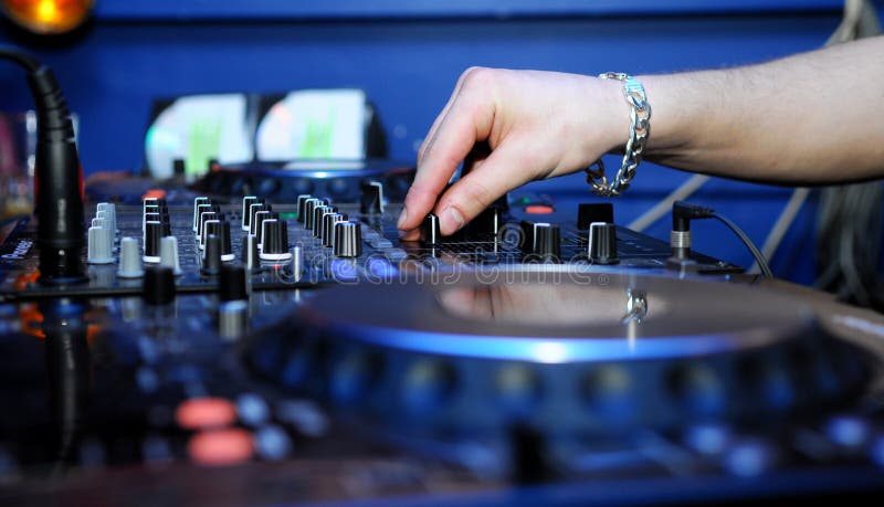 Dj Panel stock image. Image of occupations, nightclub - 8344809