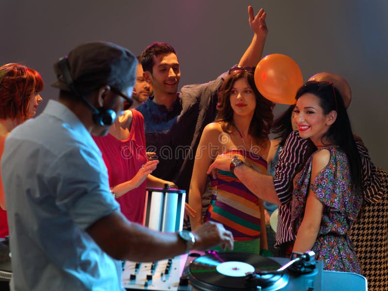 Dj people fun party stock photo. Image of diskjokey, male - 27161304