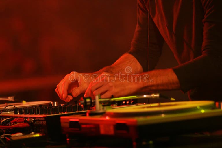 Dj performance stock image. Image of mist, beats, dark - 3541407