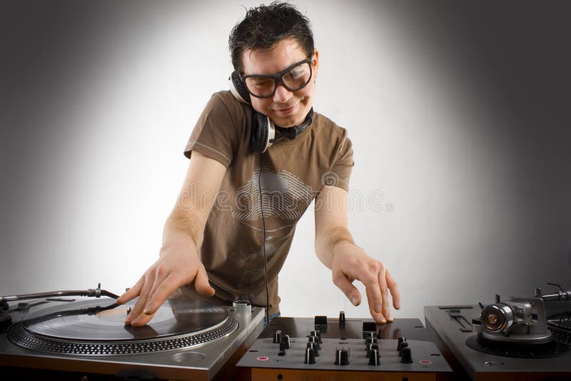 Dj is Playing Electro Music Stock Photo - Image of gogo, beauty: 8004410