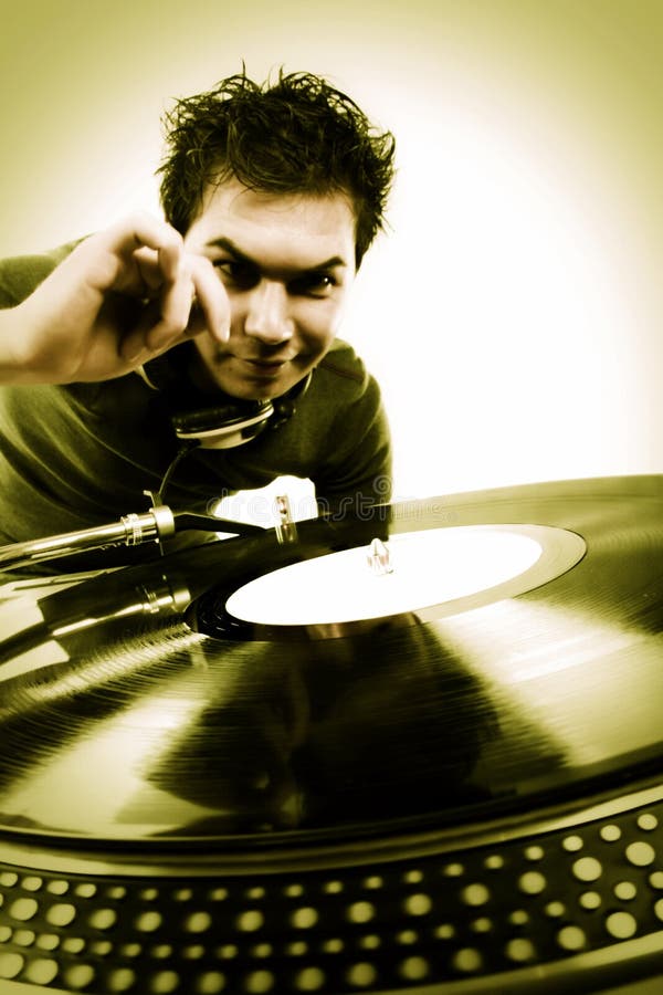 Dj playing stock image. Image of disco, celebration, equipment - 13540093