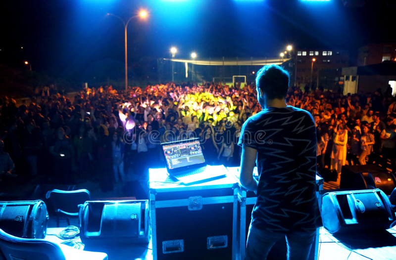 DJ Playing in a Club editorial photo. Image of shot, club - 52089946