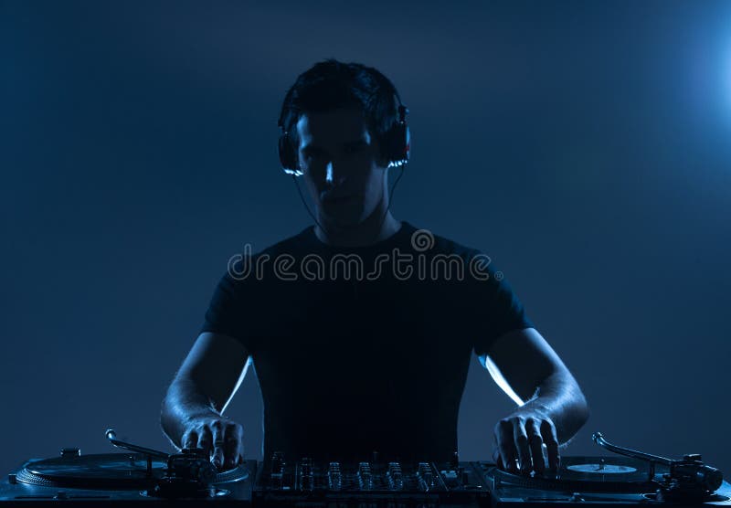 DJ playing music. stock photo. Image of dancing, jockey - 32742028