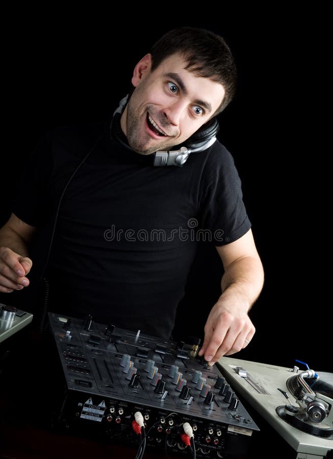 DJ plays set i stock photo. Image of jockey, funky, macro - 9209106