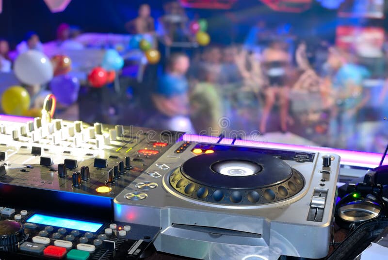 DJ s deck stock image. Image of event, laser, life, discotheque - 15888439