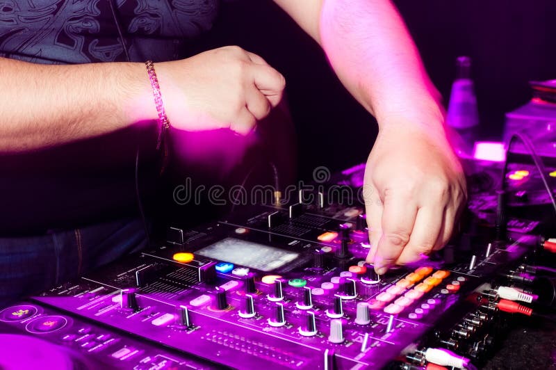 DJ s hands stock image. Image of audio, party, music - 22459155