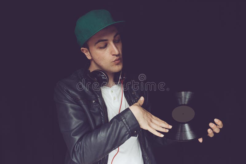 Dj scratch on vinyl stock photo. Image of fashion, club - 67229988