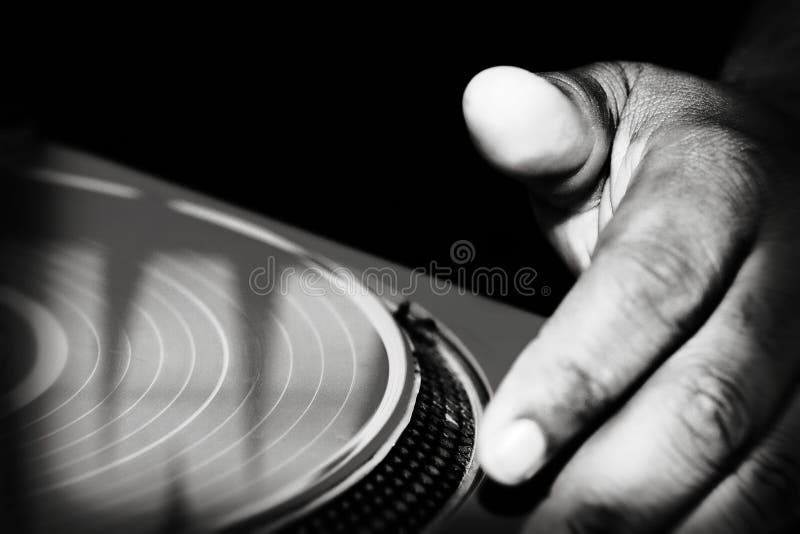 DJ Scratching stock photo. Image of record, hand, jockey - 10538732