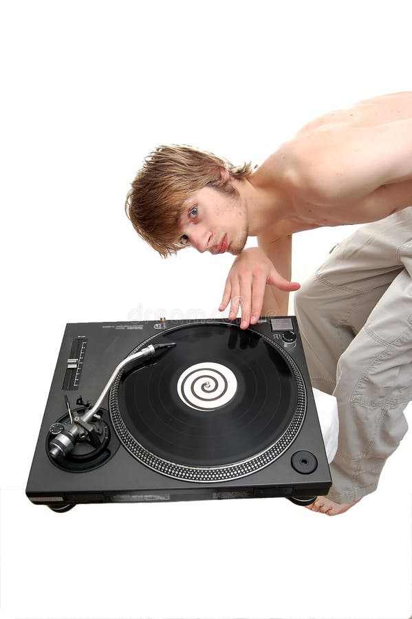 DJ Scratching on a Turntable Stock Photo - Image of groove, play: 10125352
