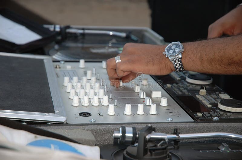 DJ table stock photo. Image of disc, diskjokey, dance, club - 564708