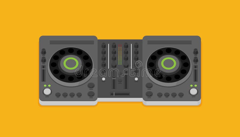 Dj Top View White Background Stock Illustrations – 84 Dj Top View White ...