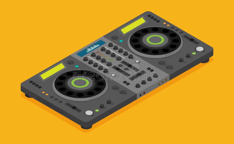 Dj Top View White Background Stock Illustrations – 84 Dj Top View White ...