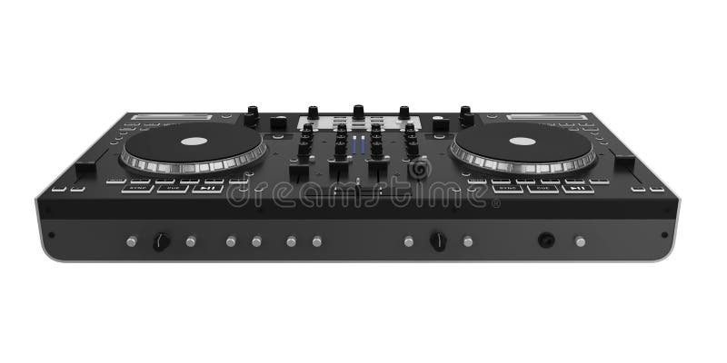 DJ Turntable Isolated stock image. Image of mixer, jockey - 115122025
