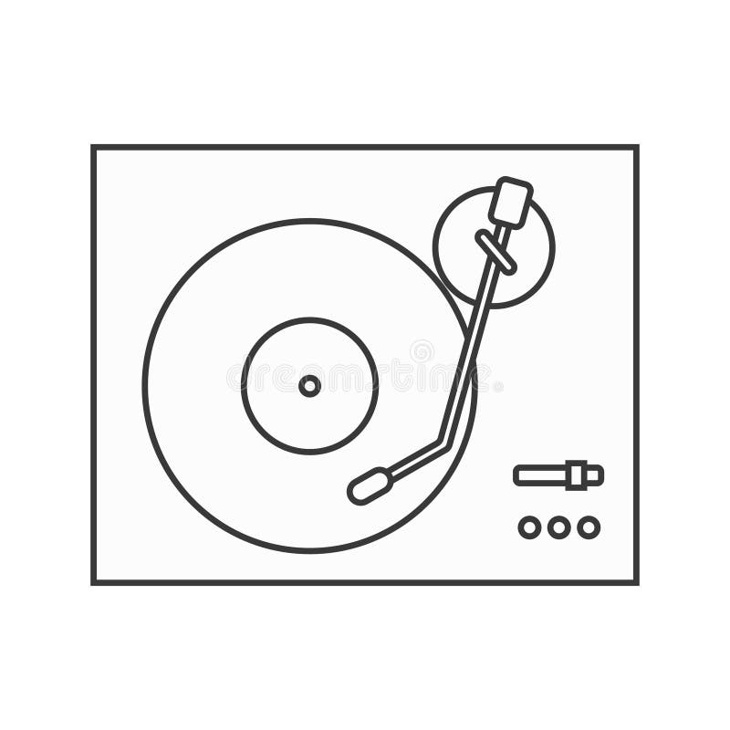 Dj Turntable. Vector Illustration Decorative Design Stock Vector ...