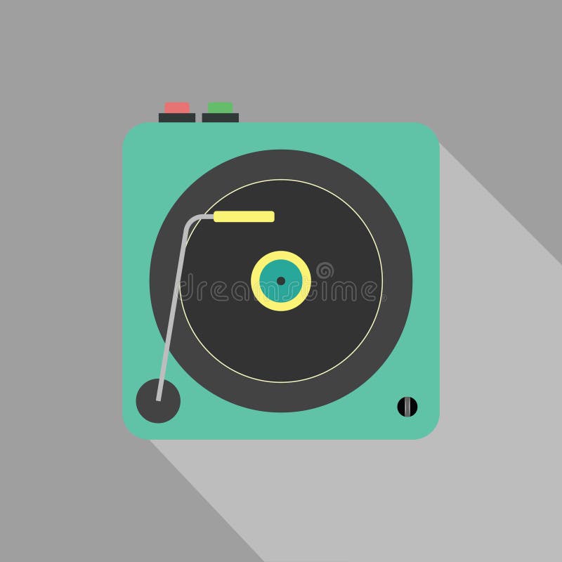 Dj Turntable. Vector Illustration Decorative Design Stock Vector ...
