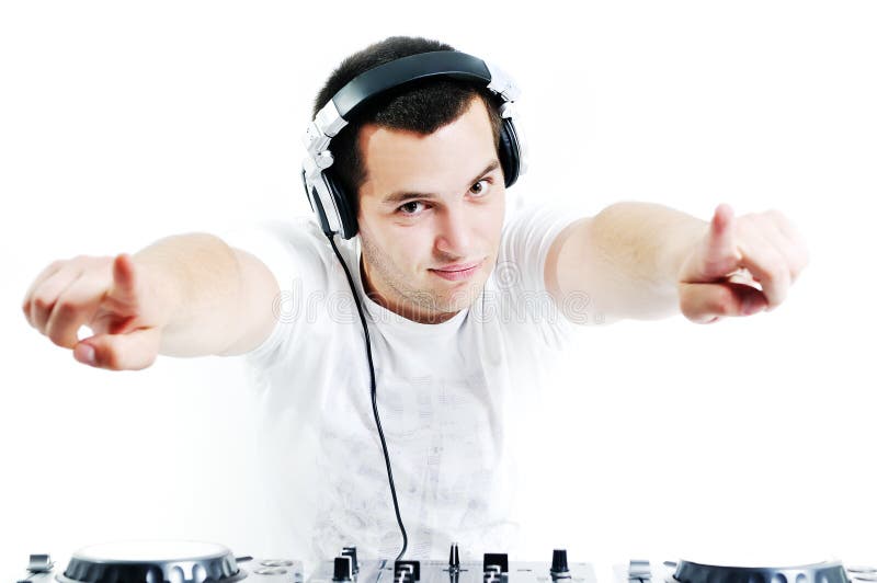 DJ va de fiesta imagen de archivo. Imagen de hospitalidad - 10080269