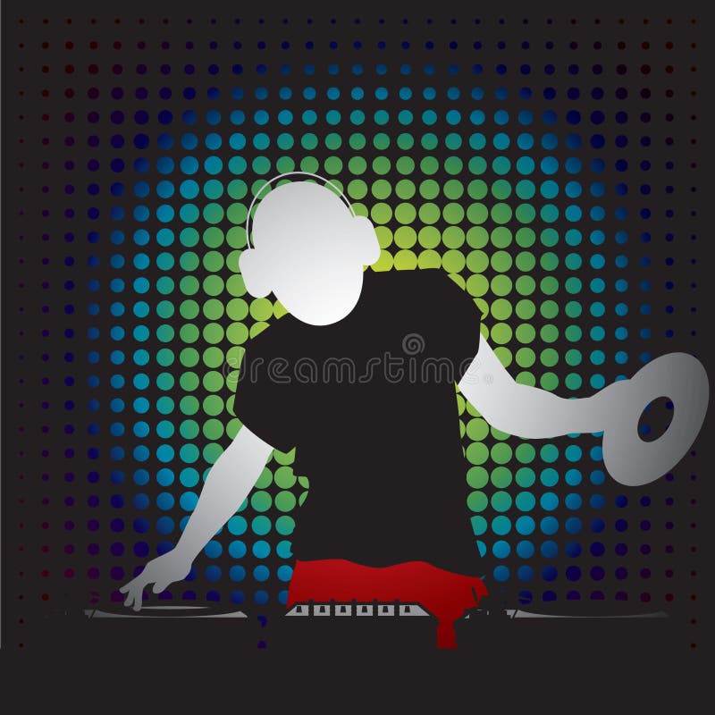 Dj. Vector Illustration Decorative Design Stock Vector - Illustration ...