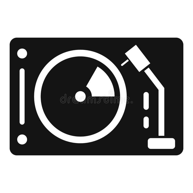 Dj Vinyl Console Icon, Simple Style Stock Vector - Illustration of ...