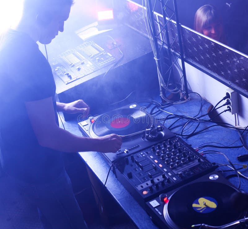 Dj at work stock photo. Image of dance, drink, happy - 11493250
