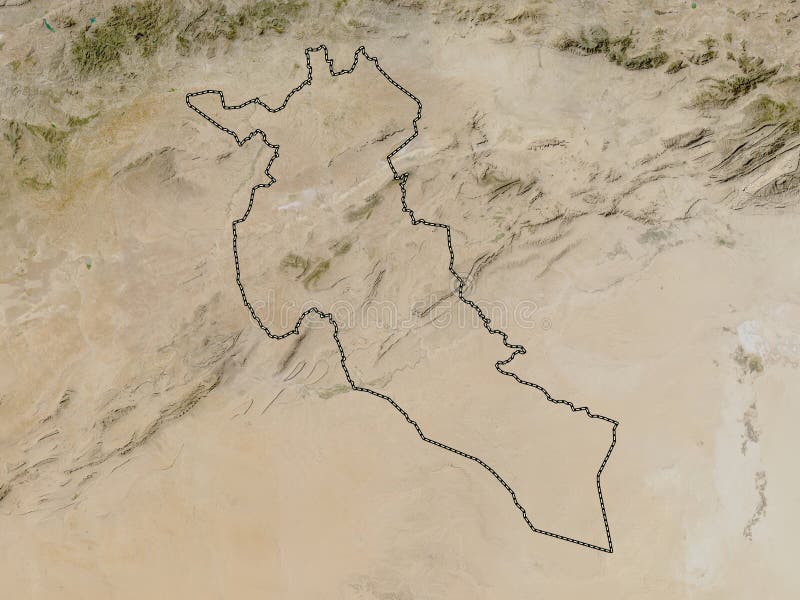 Djelfa, Algeria. Low-res Satellite. No Legend Stock Illustration ...