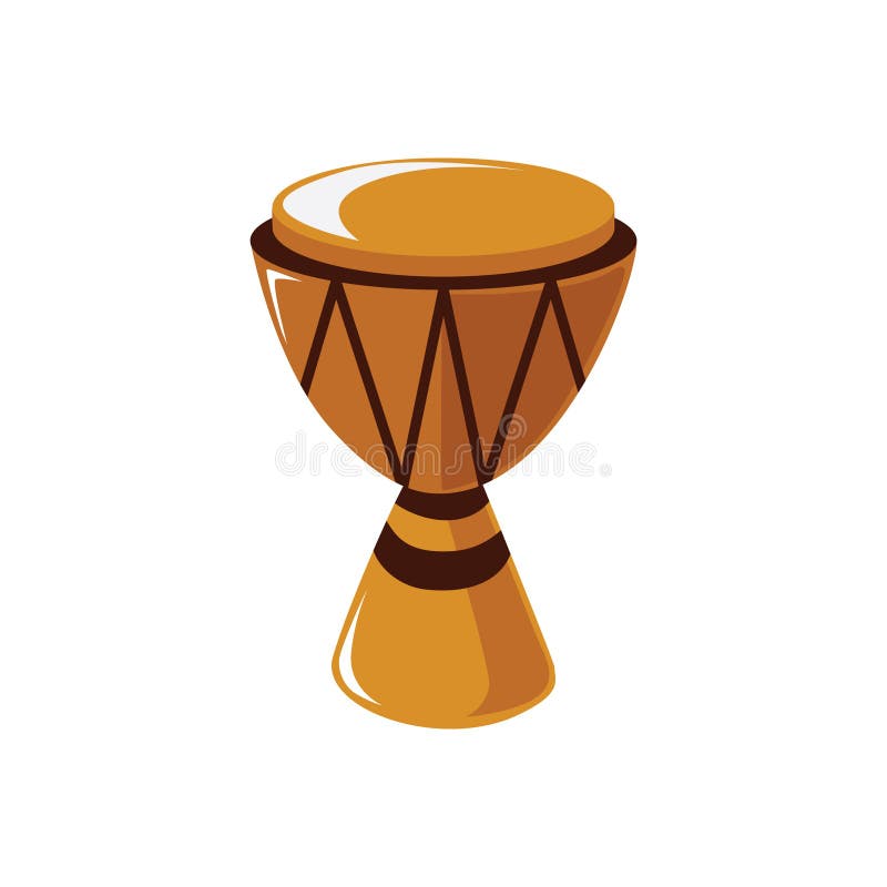 Djembe Drum. Vector Illustration Decorative Design Stock Vector ...