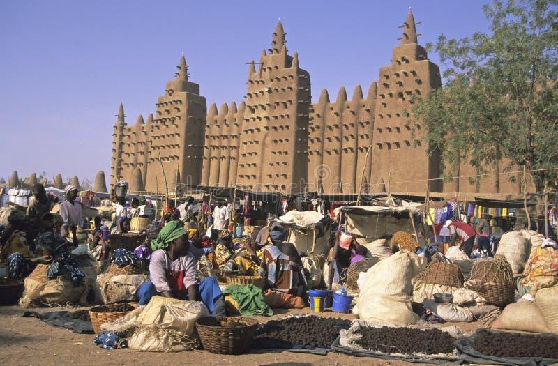 Market in Djenne, Mali editorial stock photo. Image of islam - 22581278