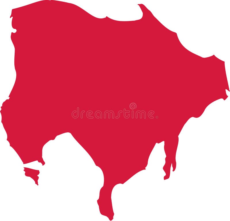 Djerba map silhouette stock vector. Illustration of gabes - 107162349