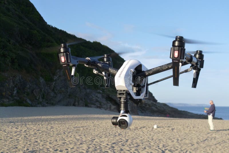 Inspire 1 Drone Flying Side View Closeup Editorial Photo - Image of ...
