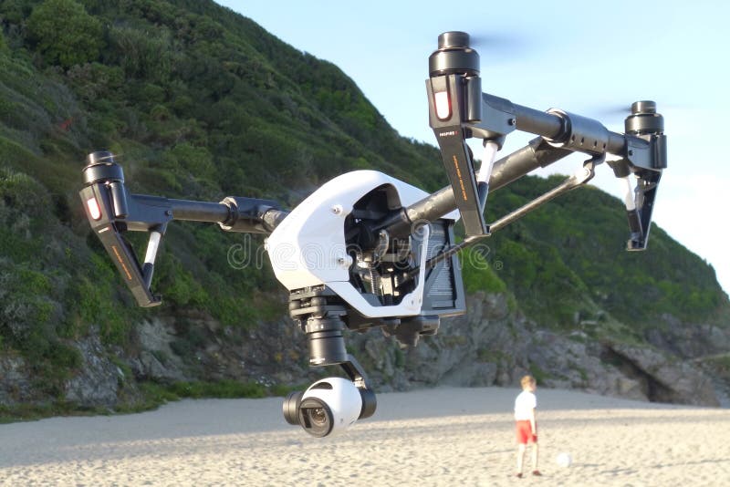 Inspire 1 Drone Flying Side View Closeup Editorial Photo - Image of ...