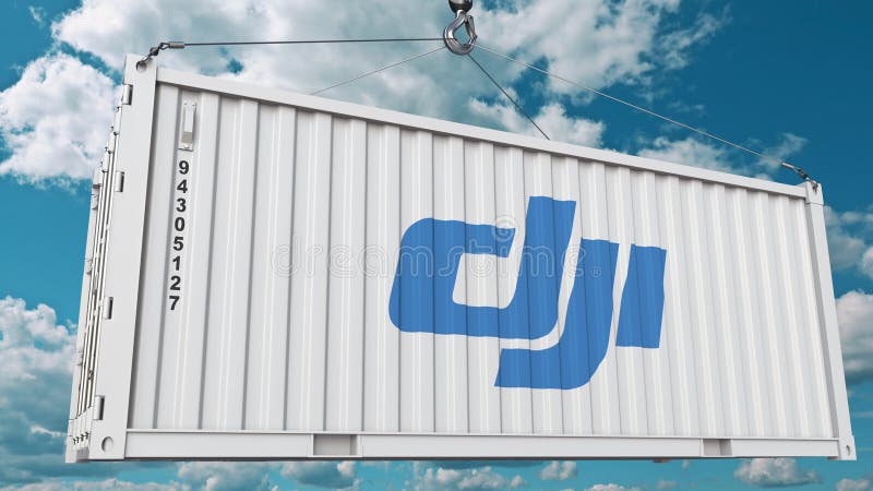 Loading Container with SpaceX Logo. Editorial 3D Rendering Editorial ...