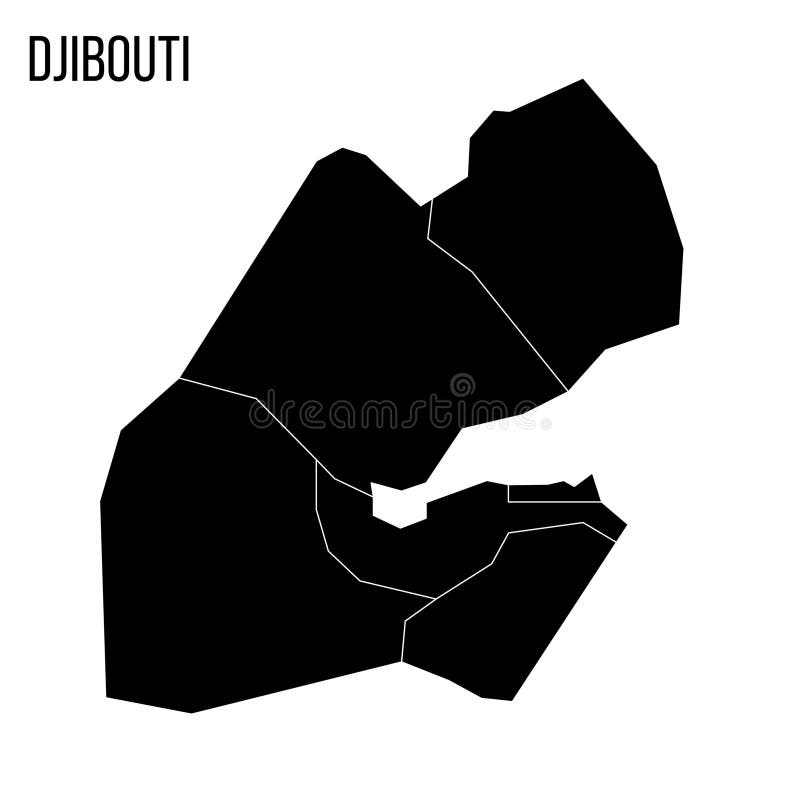Djibouti Political Map of Administrative Divisions Stock Vector ... Djibouti Political Map of Administrative Divisions Stock Vector ...