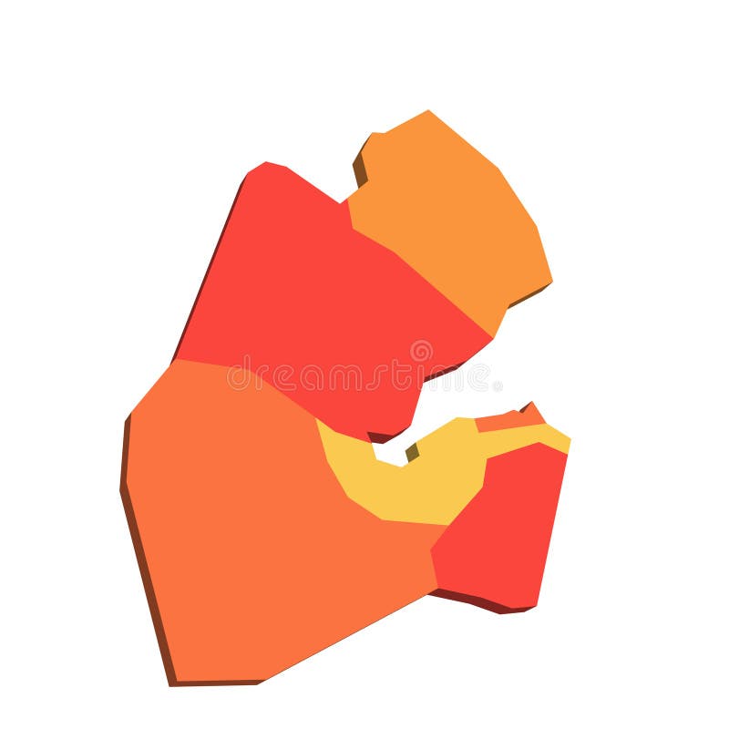 Djibouti Political Map of Administrative Divisions Stock Illustration ... Djibouti Political Map of Administrative Divisions Stock Illustration ...