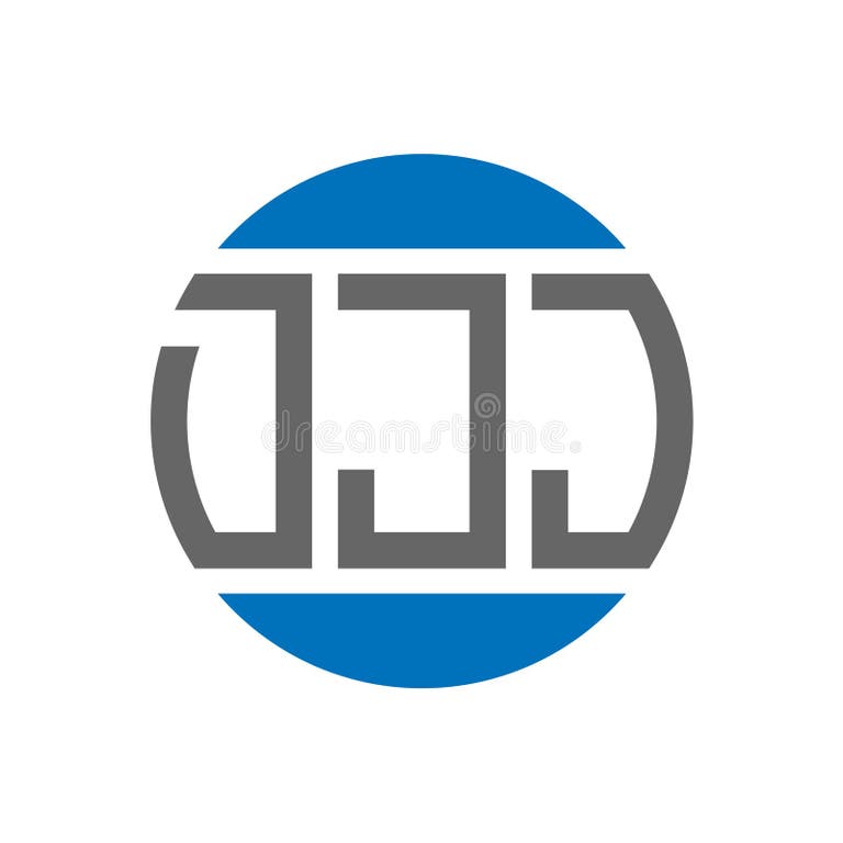 DJJ Letter Logo Design on White Background. DJJ Creative Initials ...