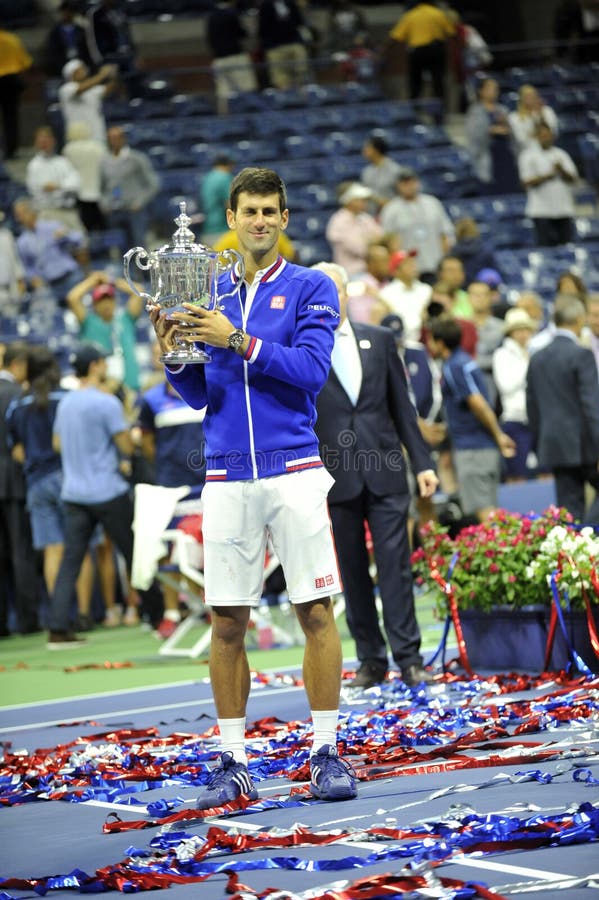 Djokovic Novak with Trophy of US Open 2015 (161) Editorial Stock Image ...