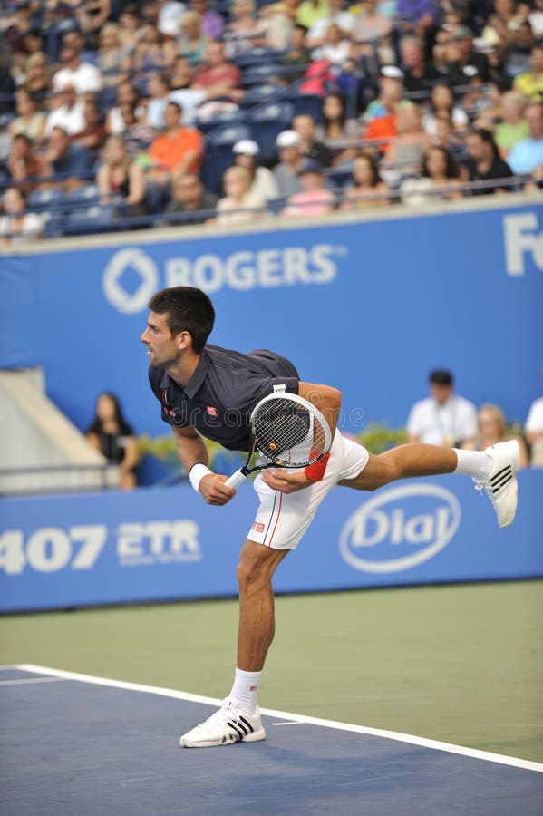 Djokovic Rogers Cup 2012 editorial stock image. Image of novak - 26095929